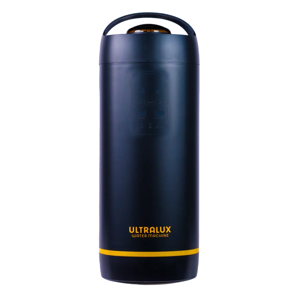 gold water machine front view no background lights off